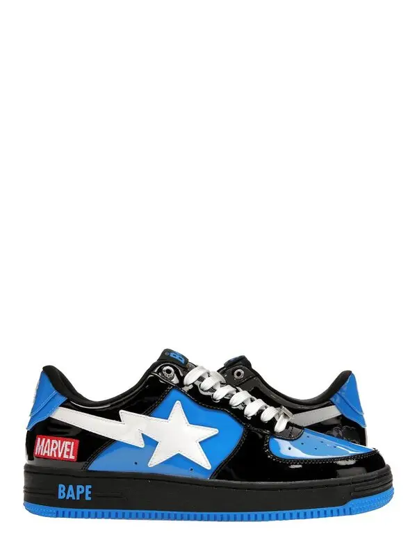 BAPE A Bathing Ape Sta Marvel Comics Venom Sneakers - Black/blue/white