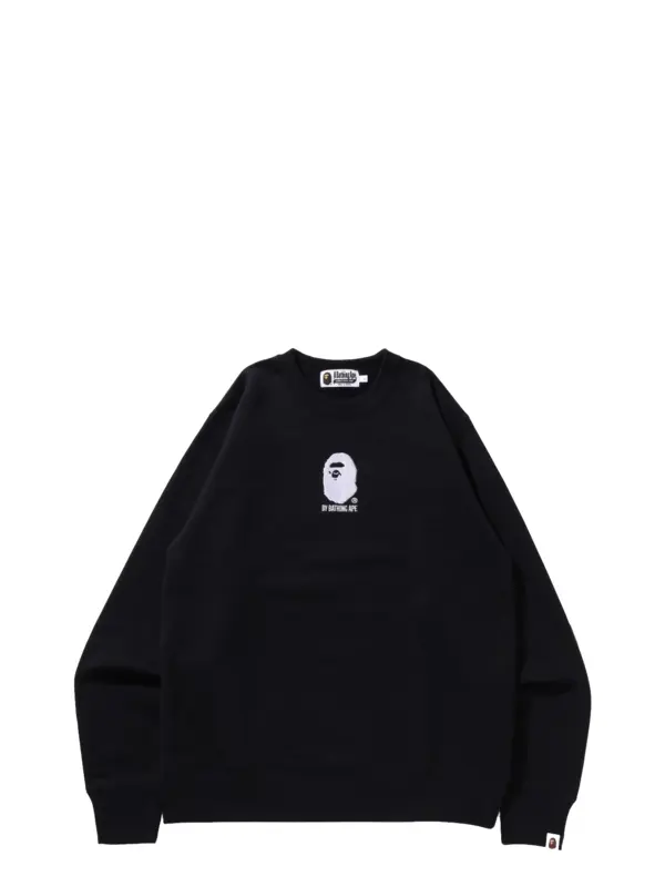 BAPE By Bathing Ape Embroidery Crewneck Sweatshirt - Black