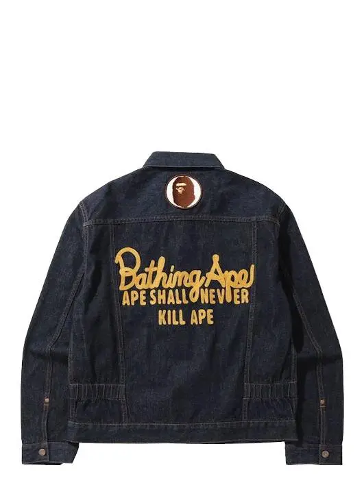 BAPE Champion Denim Jacket - Indigo