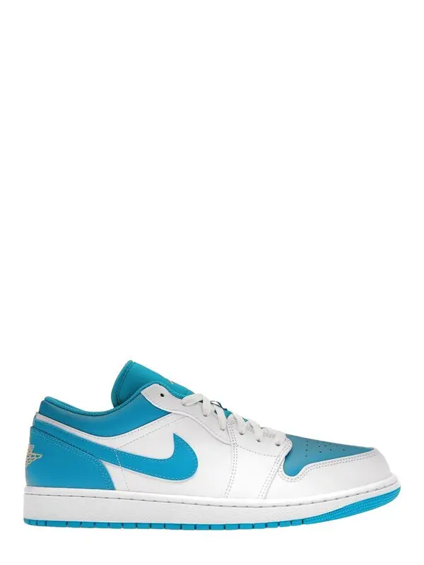 JORDAN 1 Low - Aquatone/celestial Gold/white