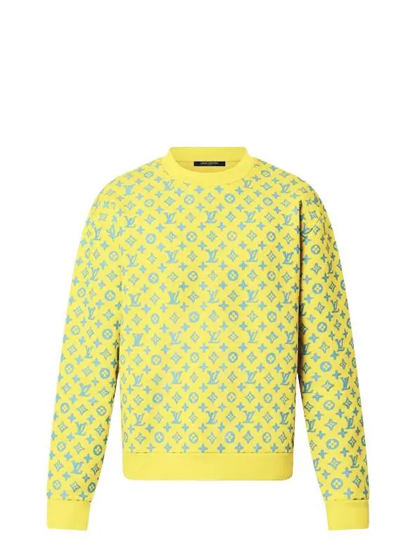 LOUIS VUITTON Monogram Rainbow Playground Graphic Sweatshirt - Green/yellow