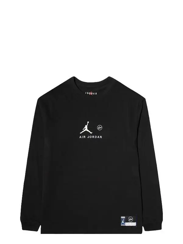 JORDAN X Fragment Long Sleeve T-shirt - Black