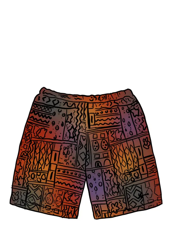 Supreme Knit Patchwork Shorts - Multicolor