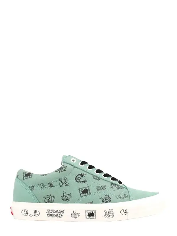 VANS Old Skool Brain Dead Sneakers - Granite Green/marshmallow