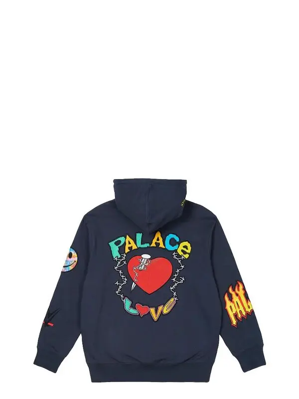 PALACE X Wwe Love Hood - Navy Blue