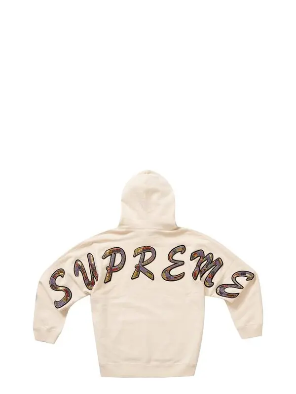 Supreme Beaded Hooded Sweatshirt - Natural