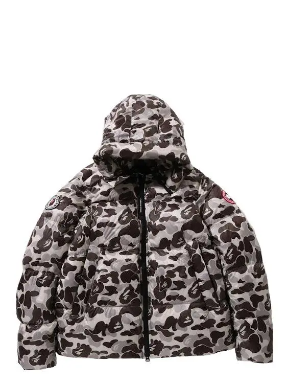 BAPE X Canada Goose Crofton Puffer Jacket - Grey