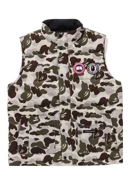 BAPE X Canada Goose Freestyle Vest - Grey