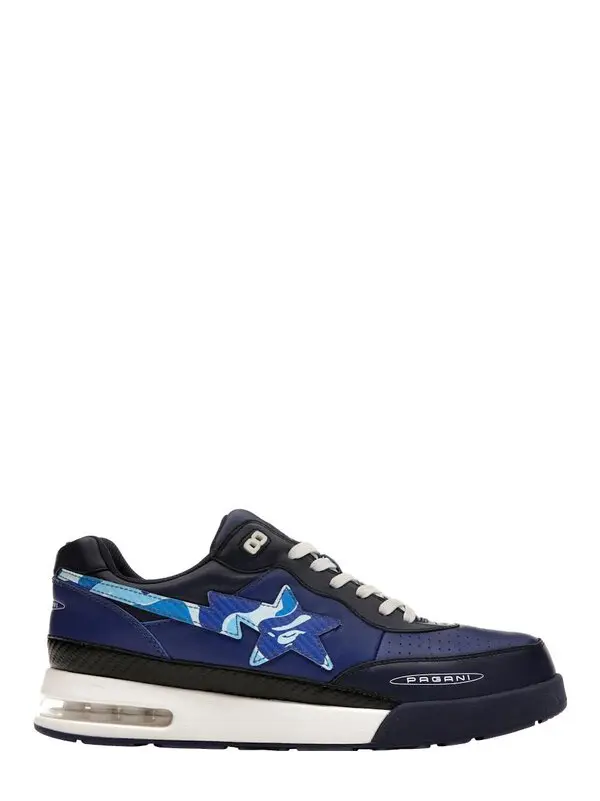 BAPE A Bathing Ape Road Sta Pagani Abc Camo Sneakers - Navy/blue/black
