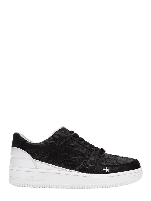BAPE A Bathing Ape Sta Low Future Sneakers - Black/white