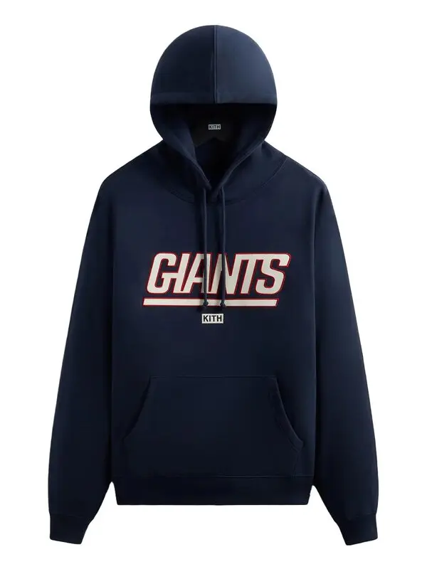 Kith X Nfl Giants Laurel Hooded Sweatshirt - Nocturnal