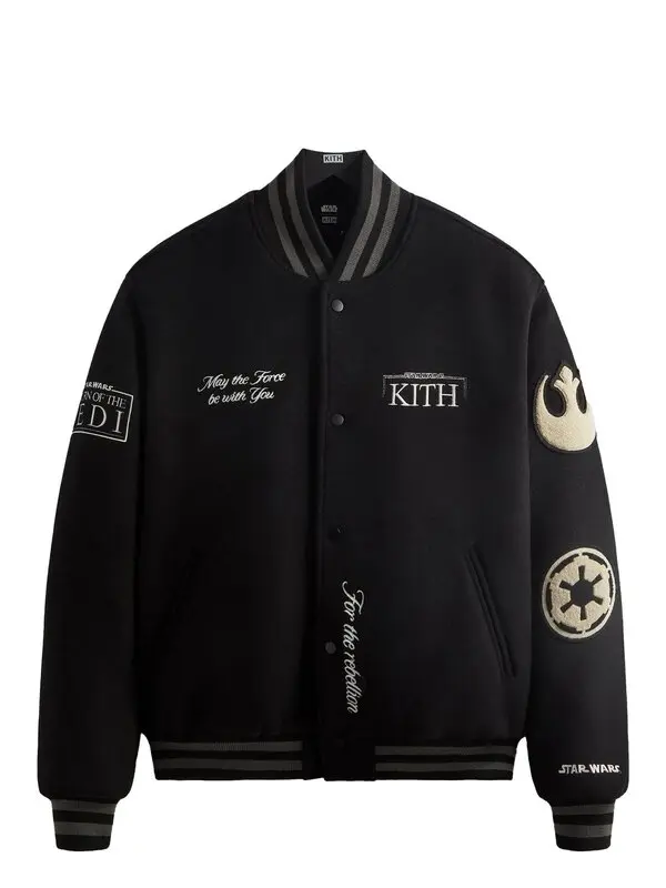 Kith X Star Wars Anniversary Varsity Jacket - Black Ph