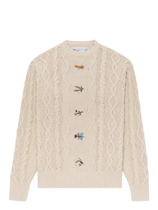 Aimé Leon Dore X Woolrich Flies Sweater - Cream