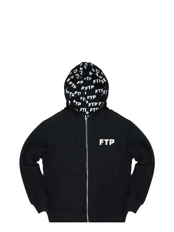 FTP Reversible Logo Hoodie - Black