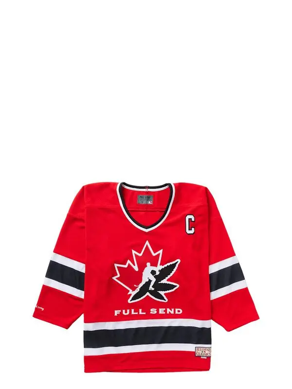 FULL SEND Team Canada Hockey Jersey - Red