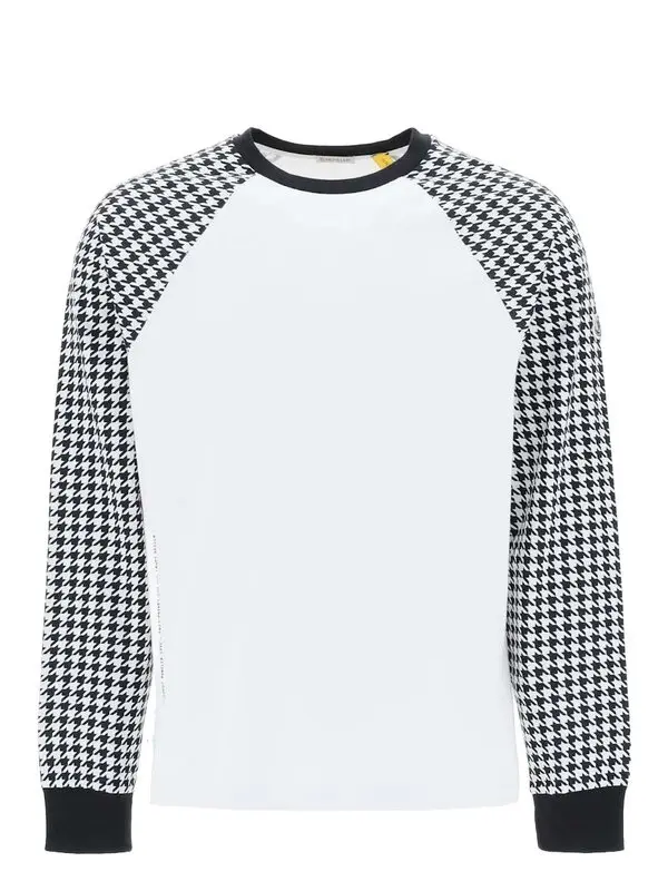 Moncler X Fragment Hiroshi Fujiwara Houndstooth Longsleeve - White/black