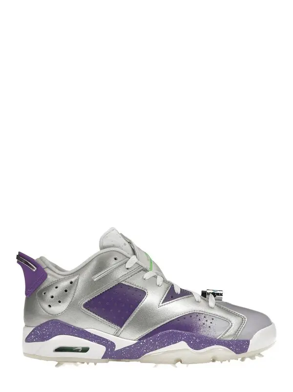 JORDAN Retro Low Golf Us Open Sneakers - Metallic Sliver/action Grape/white