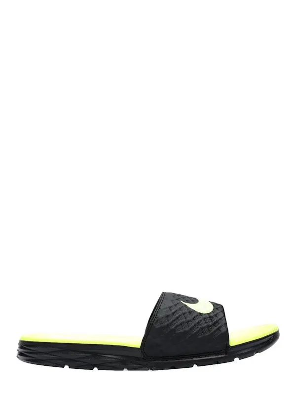 Nike Benassi Solarsoft Slides - Black/volt