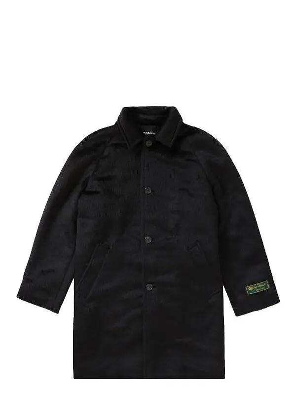 Supreme Alpaca Overcoat - Black