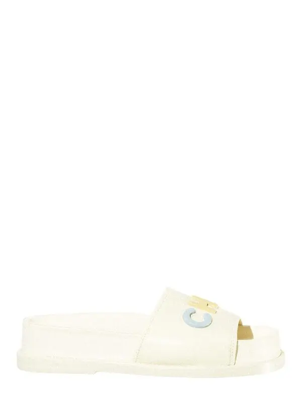 Chanel Logo Mule Sandal - Ivory