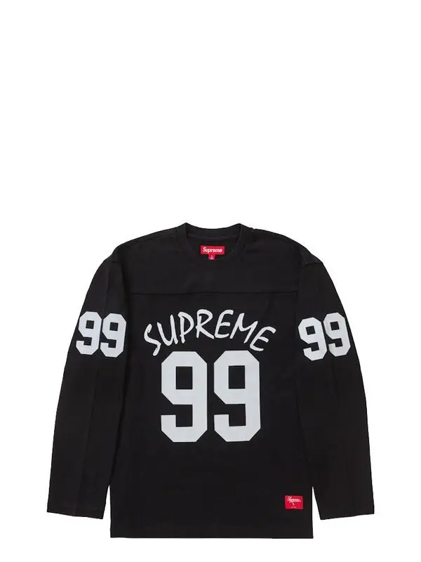 Supreme 99 Long Sleeve Football Top - Black