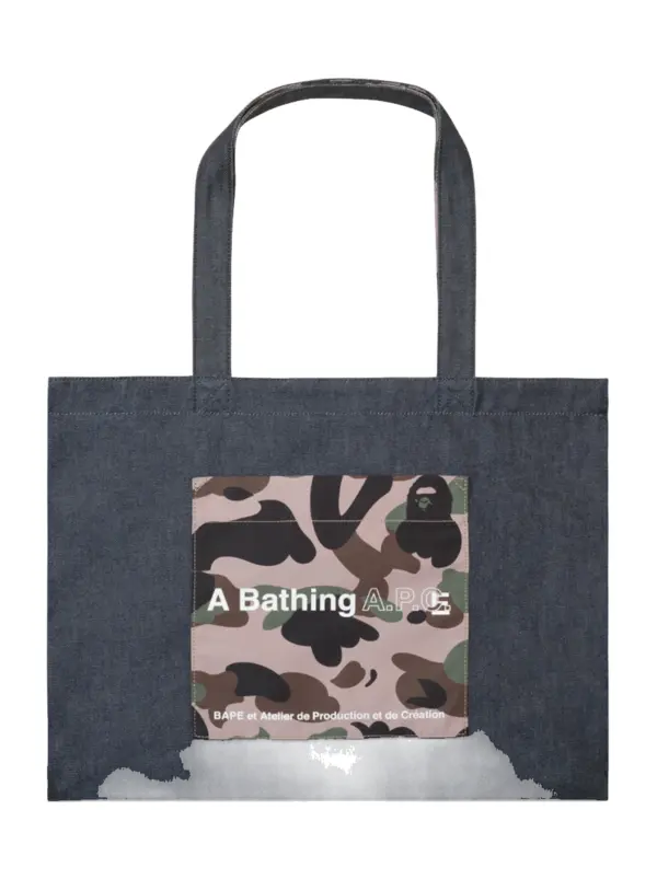 BAPE X A. P. C. Denim Tote Bag - Indigo