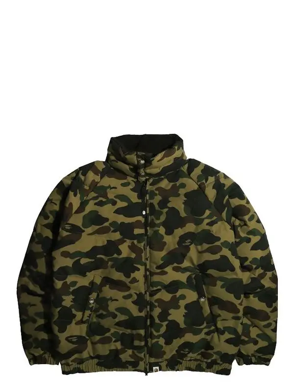 BAPE 1st Camo Loose Fit Down Jacket - Green