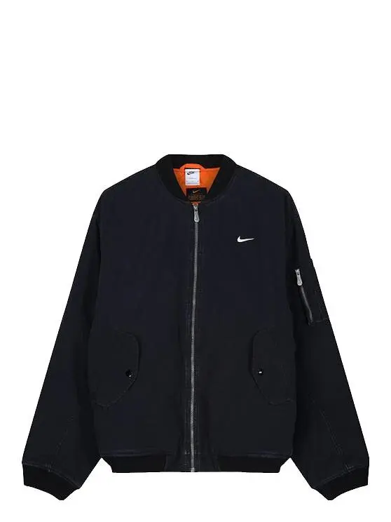Nike Life Woven Flight Jacket - Black/white