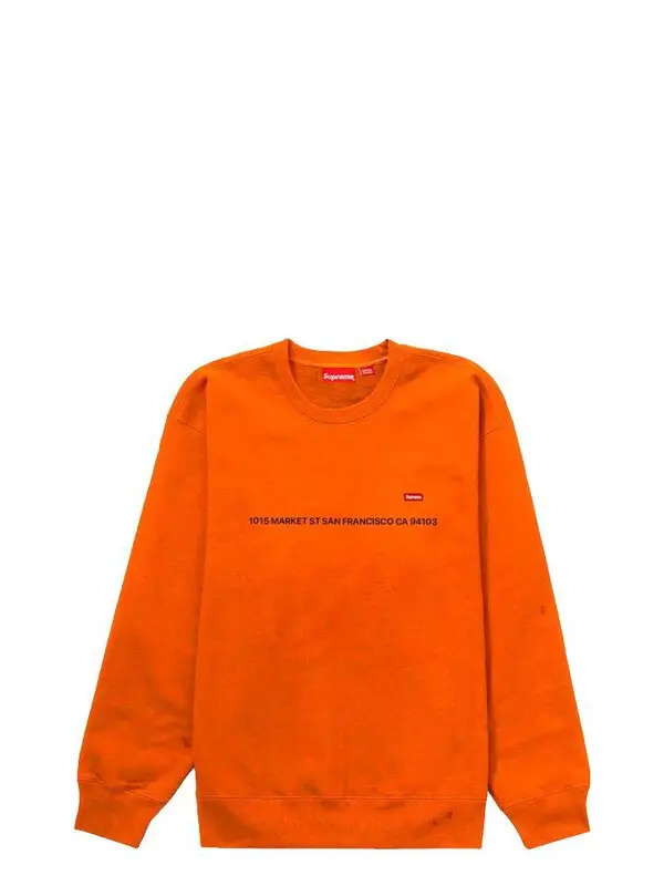 Supreme Small Box Crewneck Sweatshirt - Orange