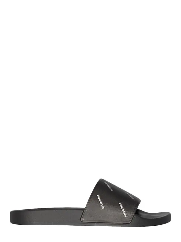 Balenciaga Pool Slides - Black/white
