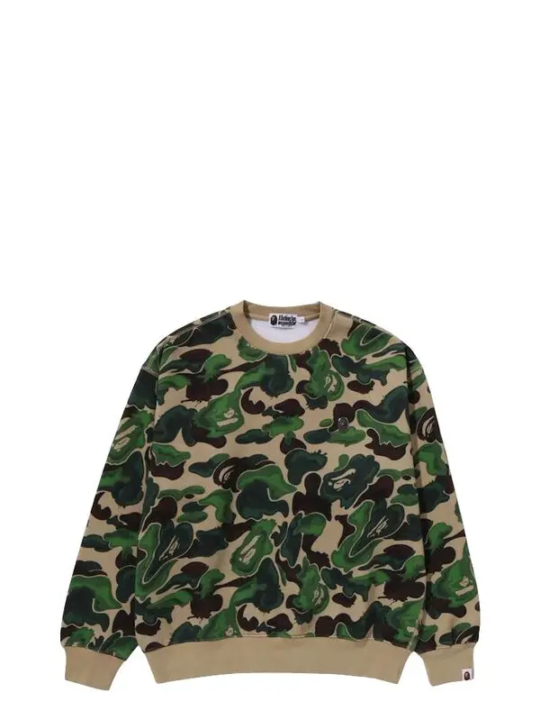BAPE Art Camo Metal One Point Crewneck Sweatshirt - Green