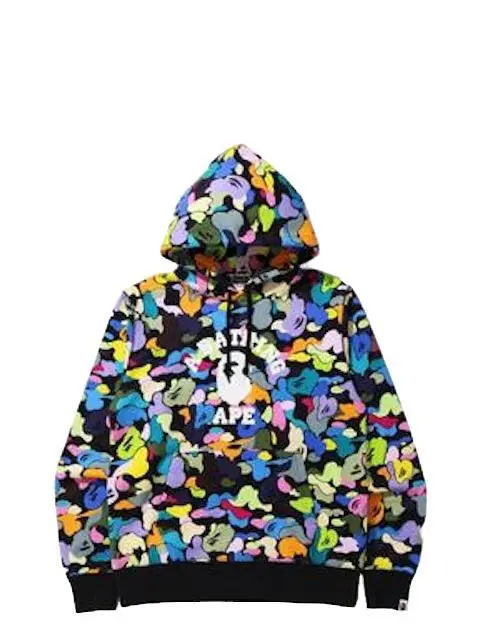 BAPE Camo Wide Fit Pullover Hoodie - Black