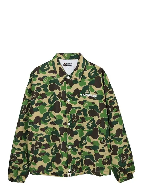 BAPE Abc Camo Relaxed Coach Jacket - Green