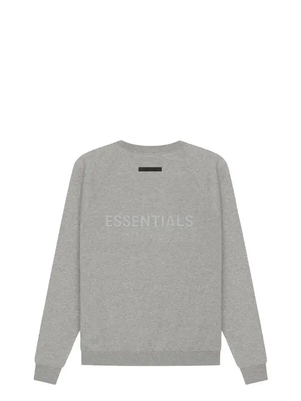 Fear Of God Essentials Pullover Crewneck Sweatshirt - Dark Heather Oatmeal