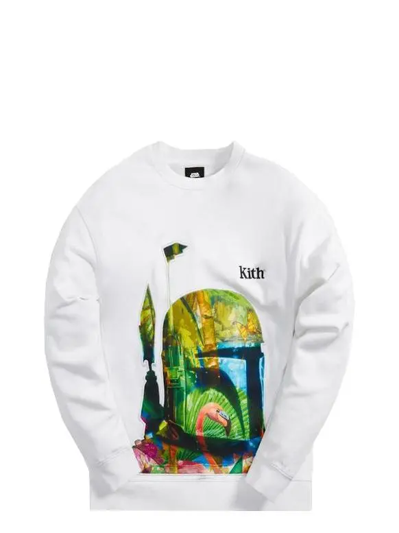 Kith X Star Wars Boba Fett Crewneck Sweatshirt - White