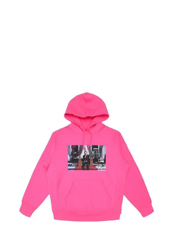 Supreme Scarface Friend Hooded Sweatshirt - Magenta