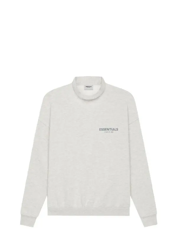 Fear Of God Essentials Pullover Mockneck - Light Heather Oatmeal