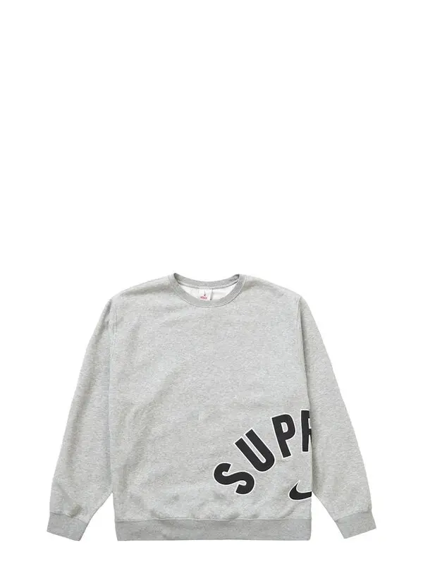 Supreme Nike Arc Crewneck Sweatshirt - Heather Grey