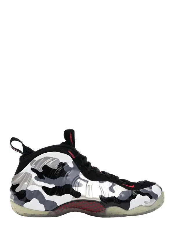 Nike Air Foamposite One Fighter Jet Sneakers - Black/hyper Red/dark Grey