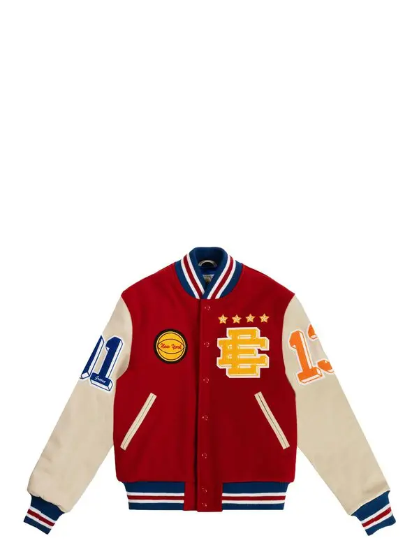 ERIC EMANUEL Ee Varsity Jacket - Red/yellow