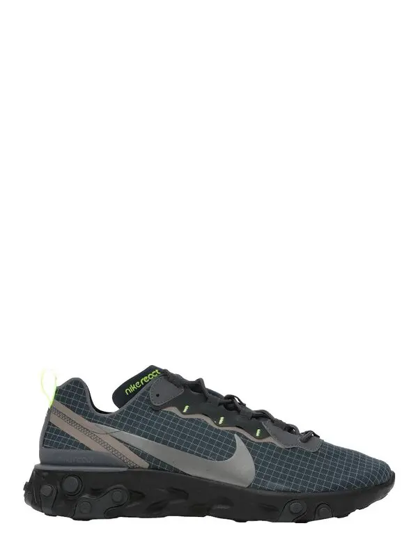 Nike React Element 55 Sneakers - Armory Navy Blue/metallic Dark Grey/volt