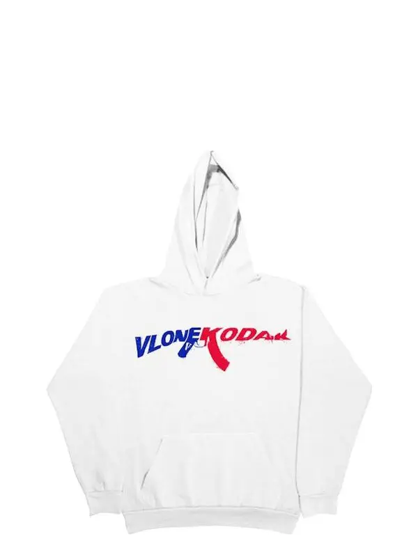KODAK BLACK X Vlone 47 Hoodie - White