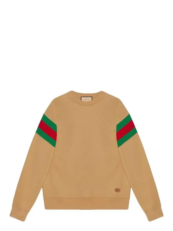 Gucci Crewneck Sweatshirt - Camel/red/green