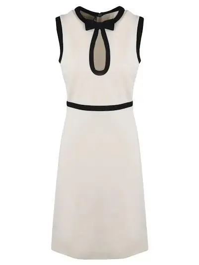 Gucci Keyhole Cutout Pencil Dress - White