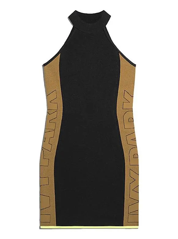 Adidas Ivy Park Knit Logo Dress - Black/mesa