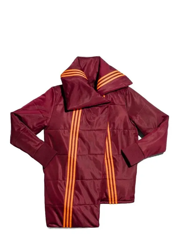 Adidas Ivy Park Asymmetrical Jacket - Maroon/solar Orange