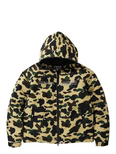 BAPE Gore-tex 1st Camo Hooded Down Jacket - Yellow