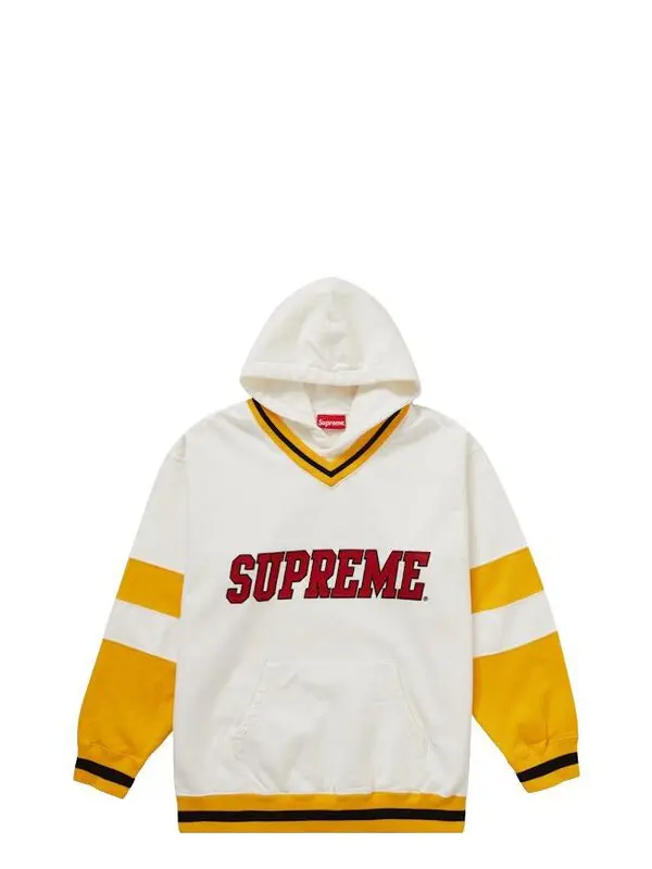 Supreme Hockey Hooded Sweatshirt - White