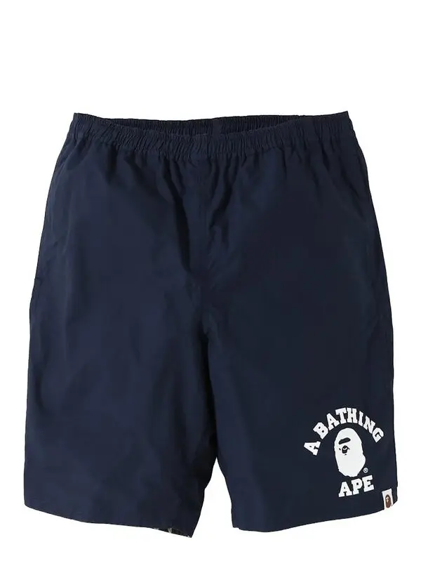 BAPE Abc Reversible Shorts - Navy Blue/green