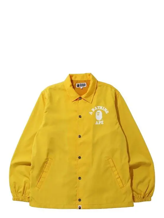 BAPE College Coach Jacket - Yellow